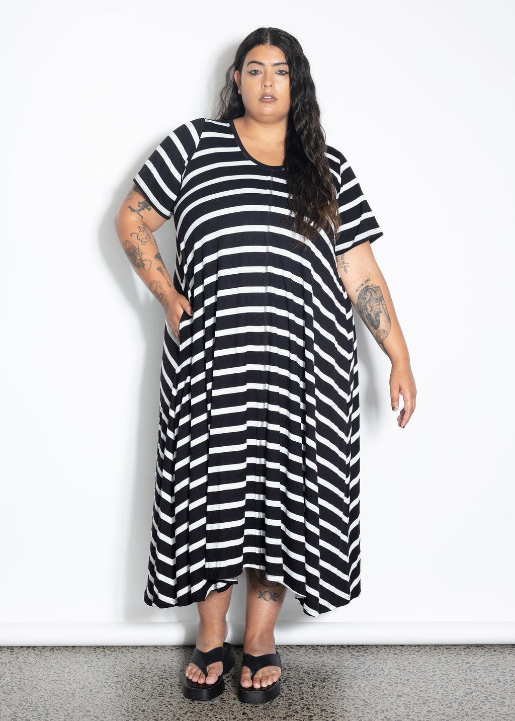 Colleen Dress - Stripe – Lost and Led Astray